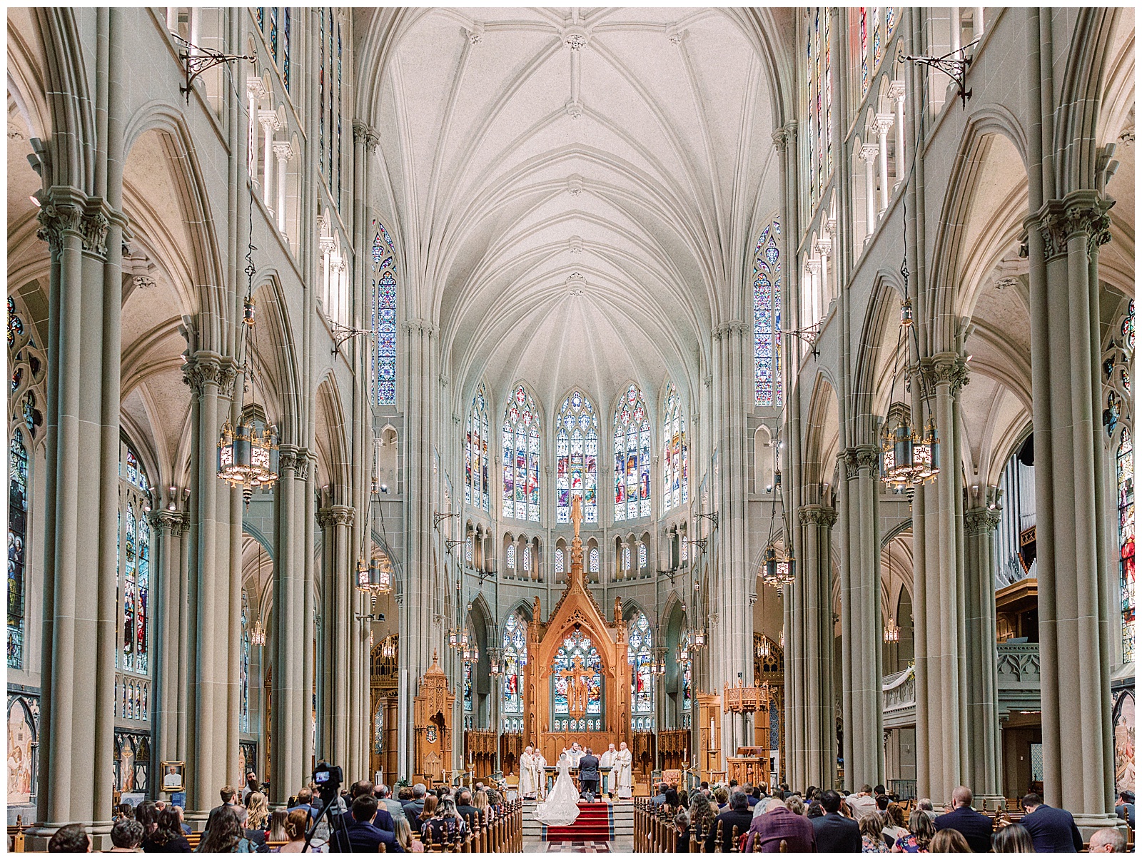 Timeless Spring Wedding with Heirloom Dress at Cathedral Basilica of ...
